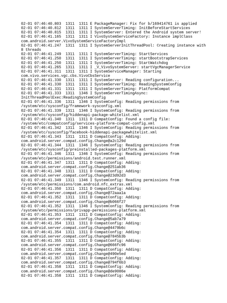 Log | PDF | Operating System Technology | Software