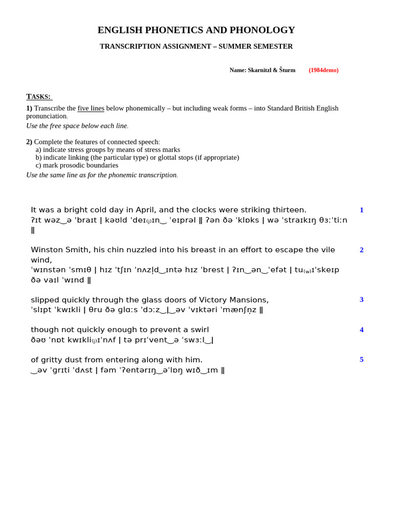 AA Transcription DemoLS | PDF