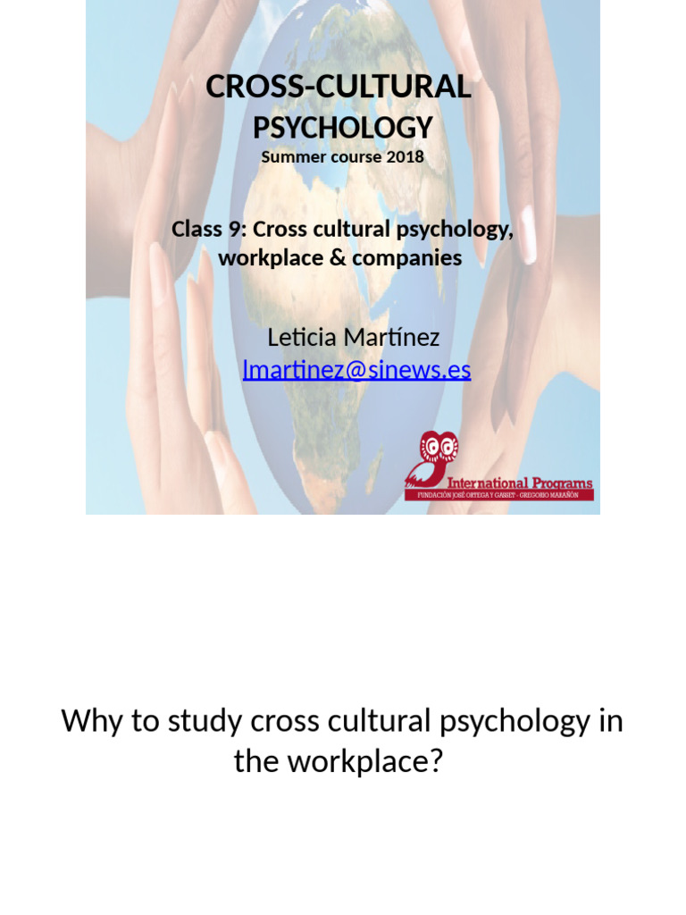 Cross Cultural & Workplace | PDF | Psychology | Stereotypes