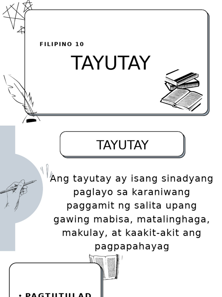 Uri Ng Tayutay 1 | PDF