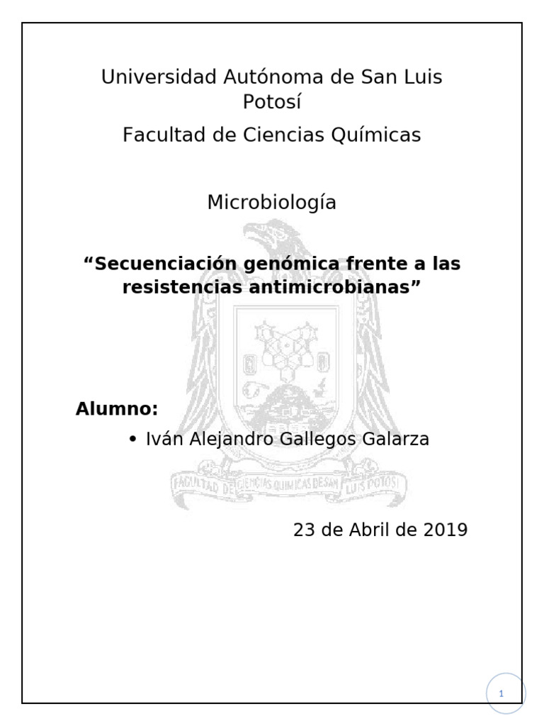 Genómica y resistencia a antibióticos | PDF | Las bacterias | Resistencia antimicrobiana