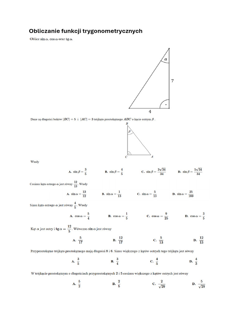 Trygonometria | PDF