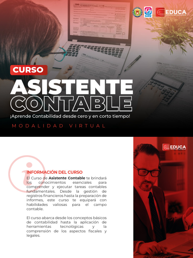 Brochure Asistente Contable, SIRE y PLE | PDF | Contabilidad | Estado financiero