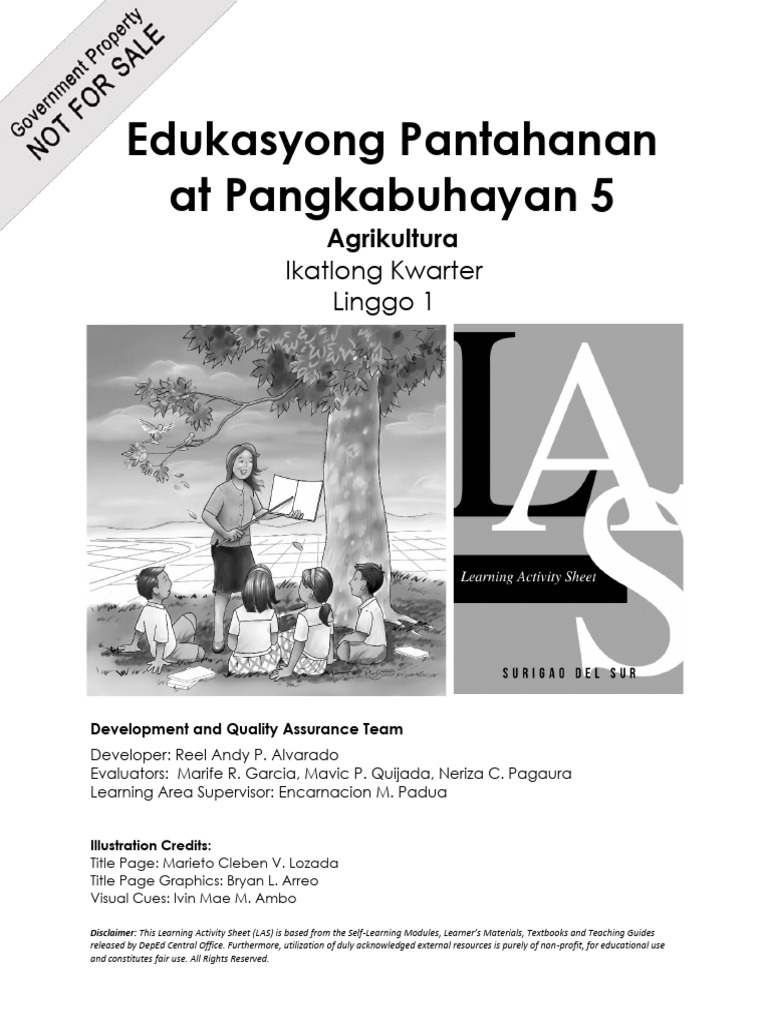 EPP5 A q3 Week1 V4 | PDF