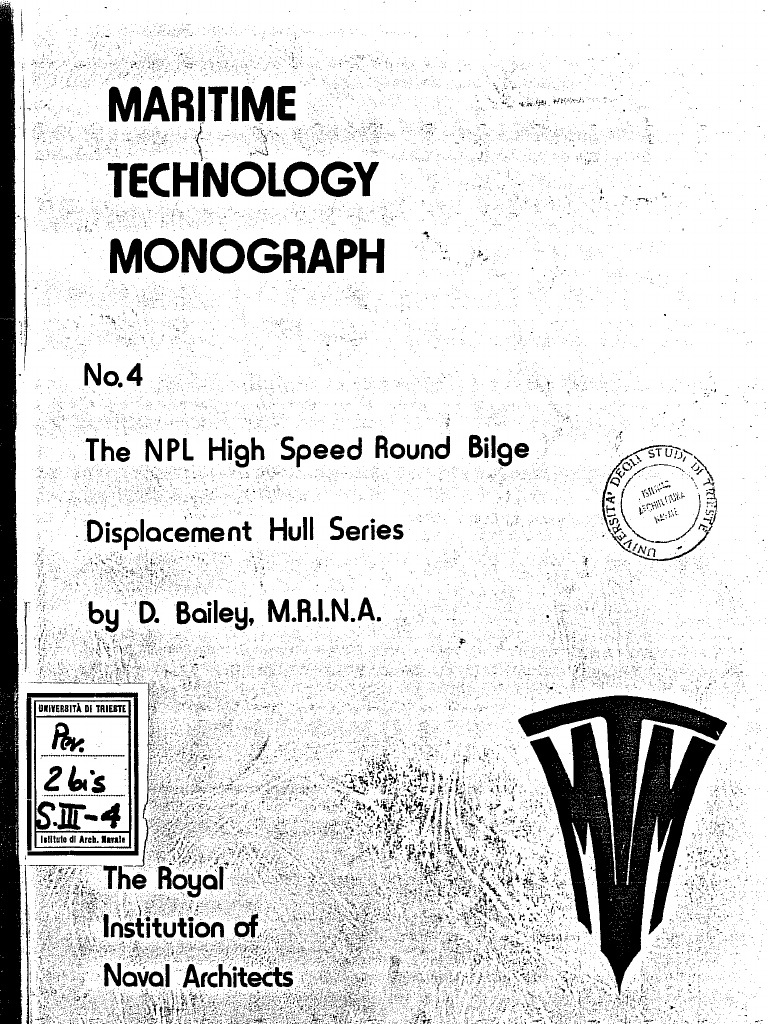 NPL Maritime Technology Monograph NPL | PDF