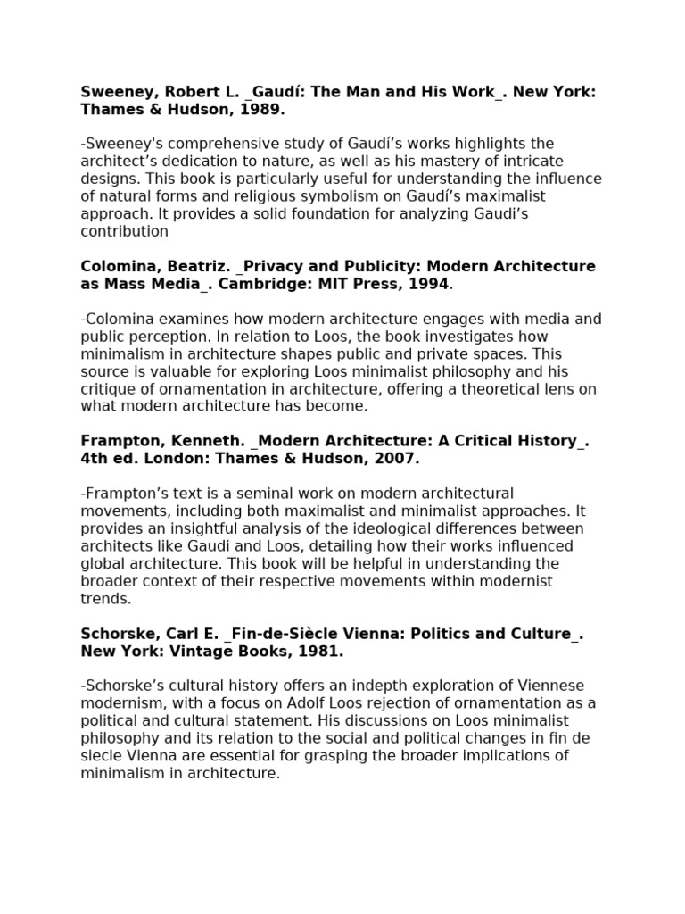 Research Annotated Bibliography | PDF | Minimalism | The Arts