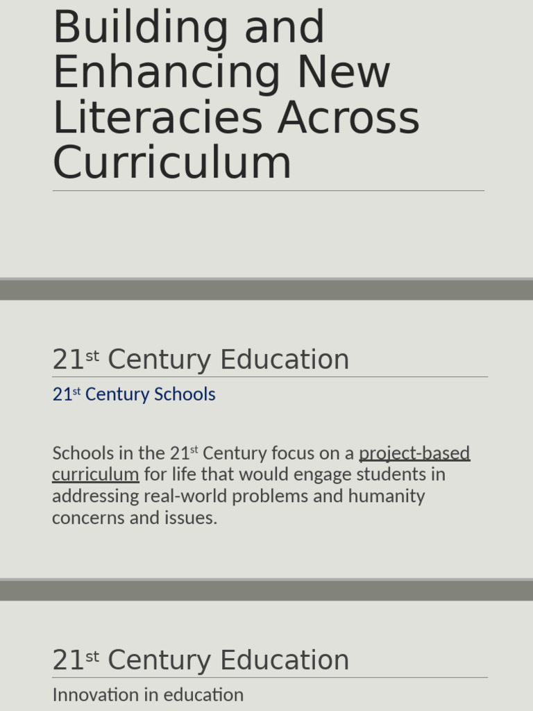 Module1 The 21st Century Education | PDF | Learning | Educational ...