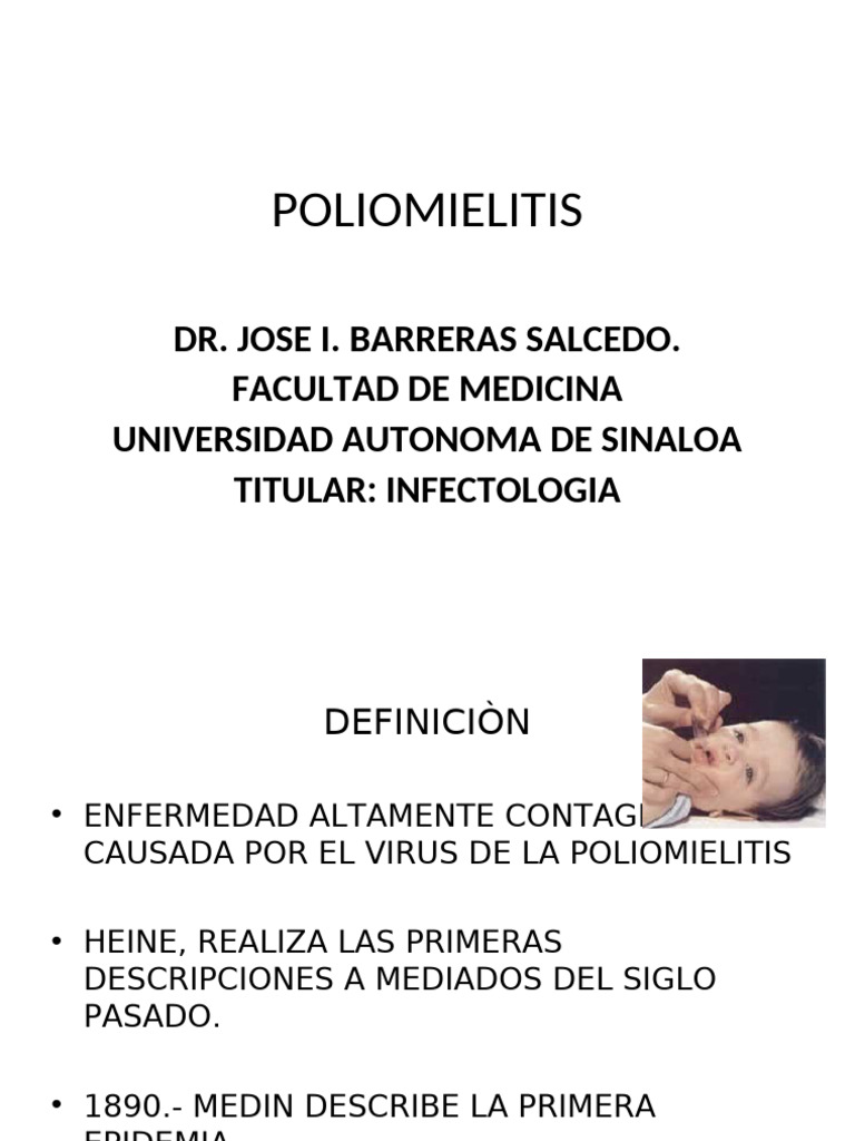 Poliomielitis O20 | PDF | Vacunas | Ciencias de la Salud