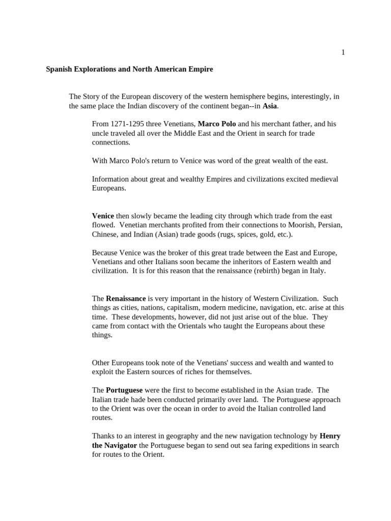 2 Spanish Exploration and North American Empire | PDF | Hernán Cortés ...