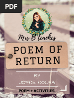 Poem of Return 2023 Updated Poem Analysis For Grade 12 English Home ...