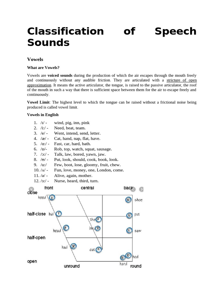 3-Classification of Speech Sounds | PDF | Phonetics | Human Voice