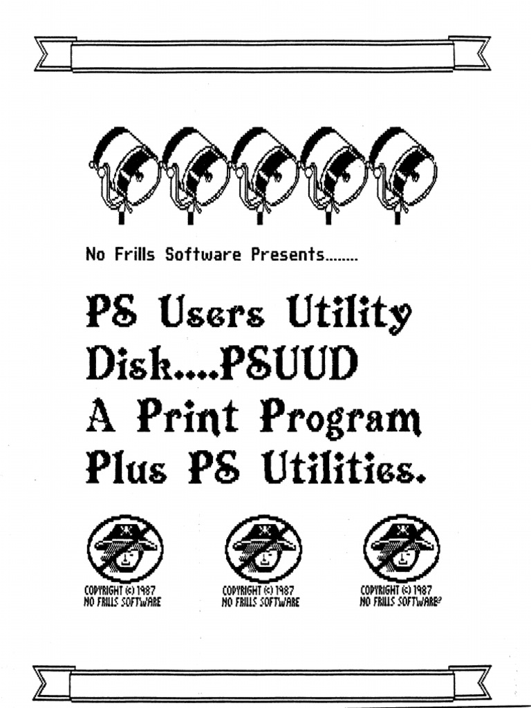 PS Users Utility Disk No Frills Software | PDF