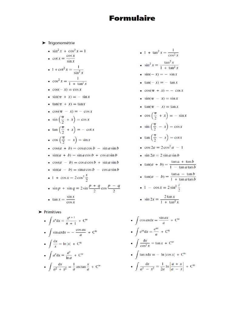 Formulaire | PDF