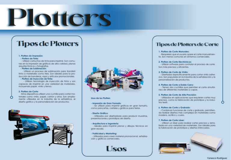 Tipos de Plotters | PDF | Imprenta | Diseño