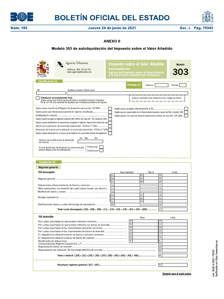 Modelo 303 Completo | PDF