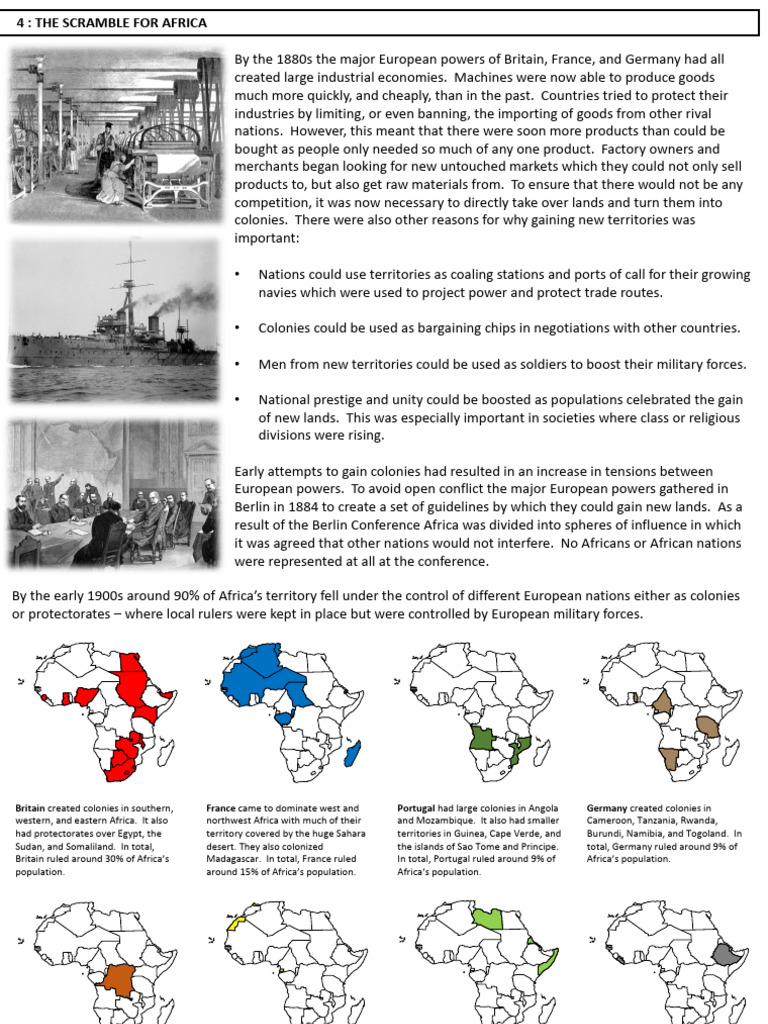 Dominic's Scramble For Africa Assignment | PDF | Africa | East Africa