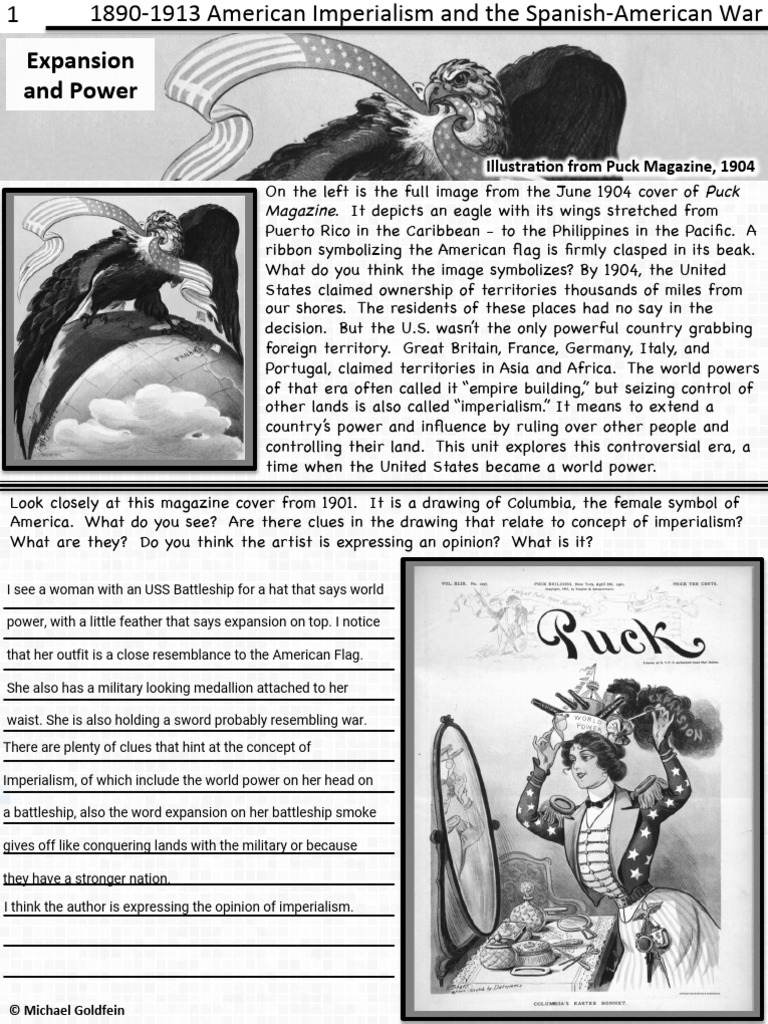 Dominic's American Imperialism HW | PDF | Panama Canal