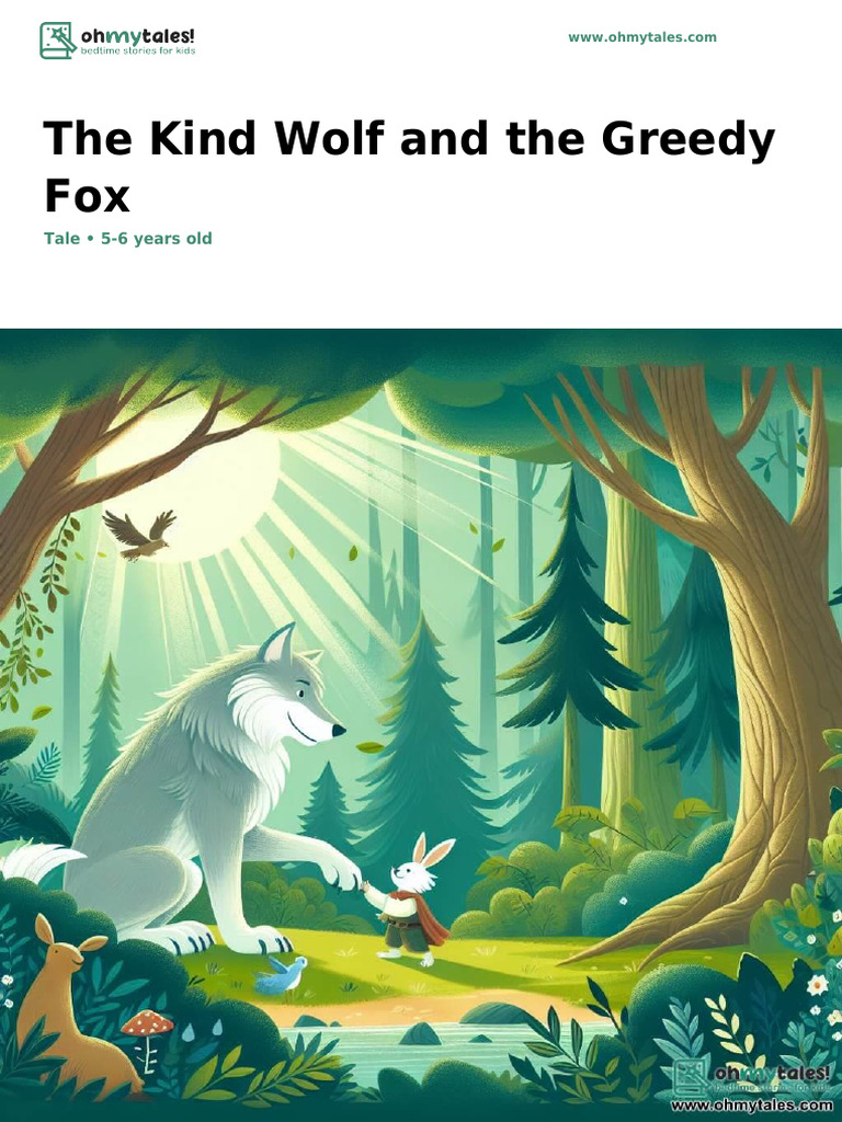 -the-kind-wolf-and-the-greedy-fox- | PDF