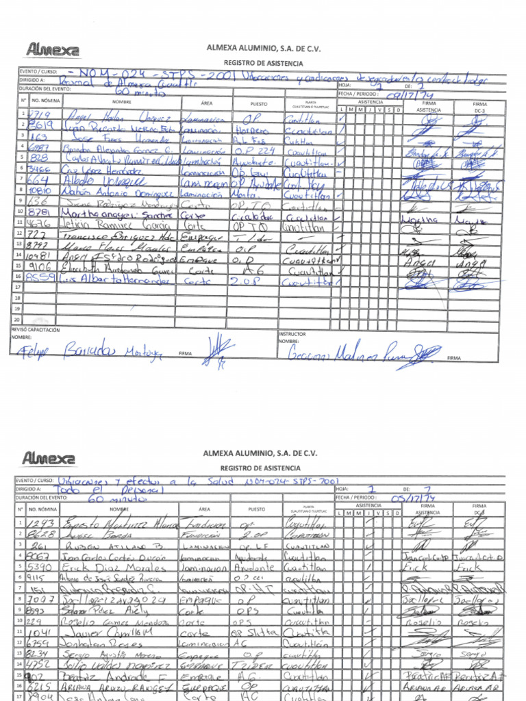 NOM-024-STPS Vibraciones y efectos en la salud | PDF