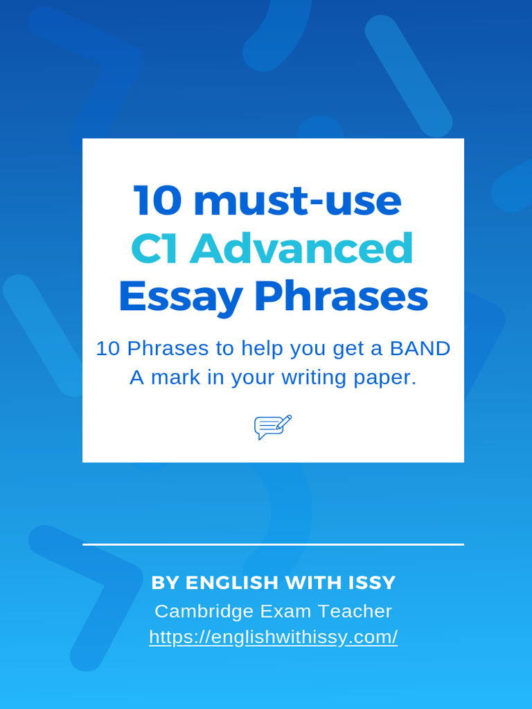 10 Excellent C1 Essay Phrases - English With Issy | PDF | Climate ...