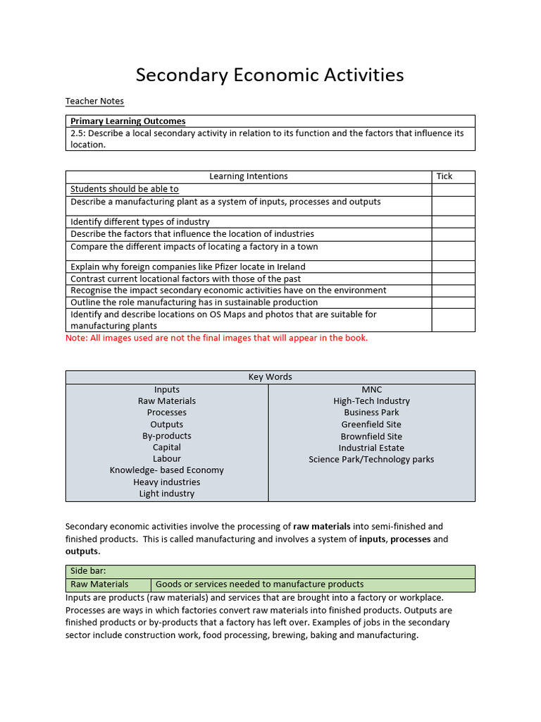 Secondary Economic Activities 3 | PDF | Recycling | Foreign Direct ...
