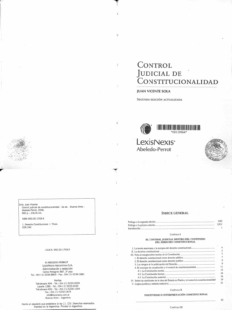 Sola - Control Judicial - 2006 | PDF