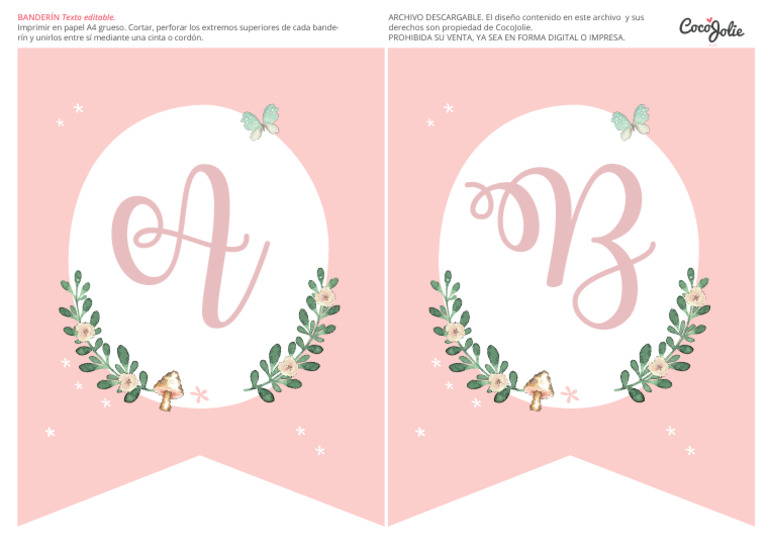 Banderin Txt Editable Agos | PDF