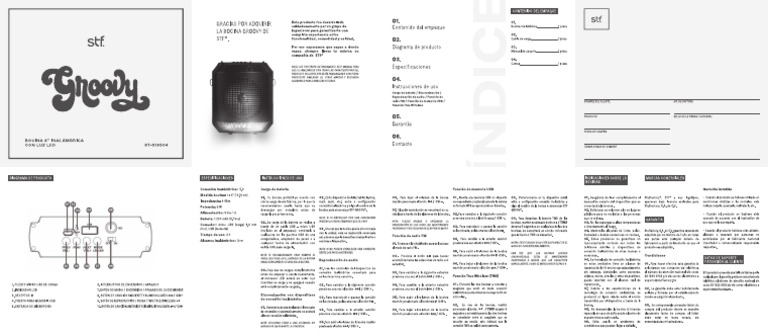 Manual Bocina Groovy Curvas | PDF