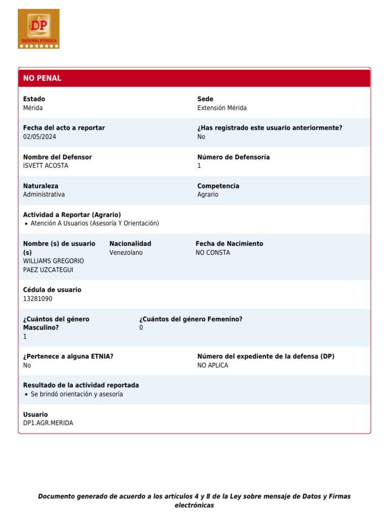 Documento - NO APLICA | PDF