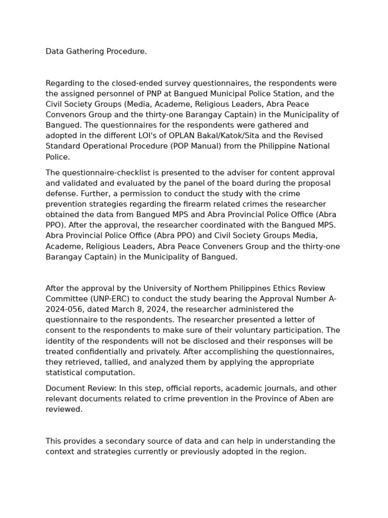 Data Gathering Procedure | PDF | Informed Consent | Privacy