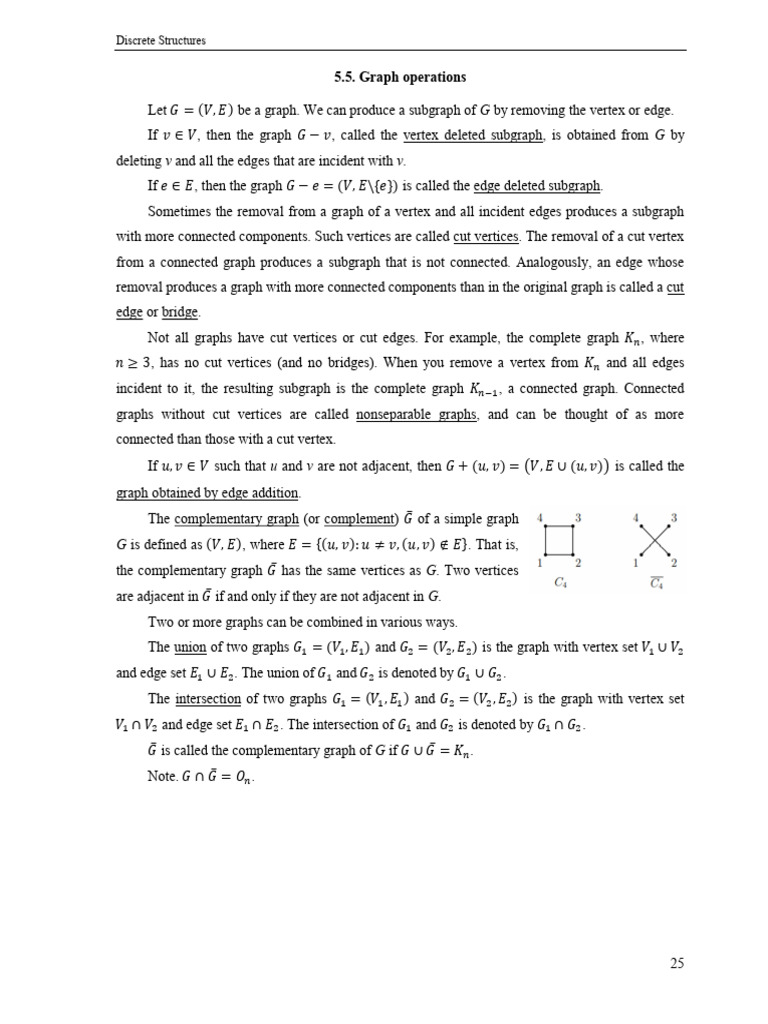 5.5. Graph Operations | PDF