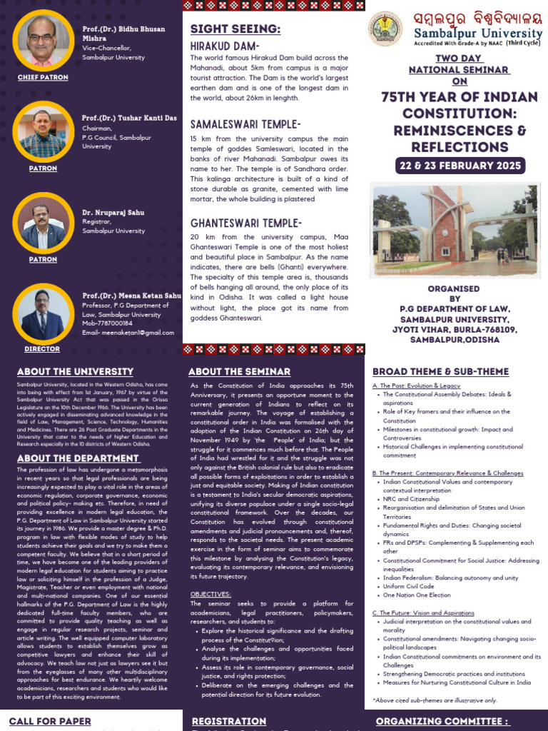Constitution Seminar 2025 Brochure SU | PDF | Justice | Crime & Violence