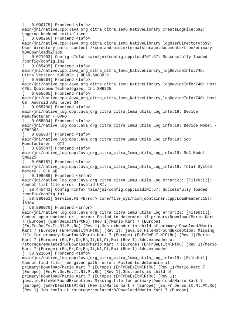 citra_log | PDF | Computer Engineering | System Software