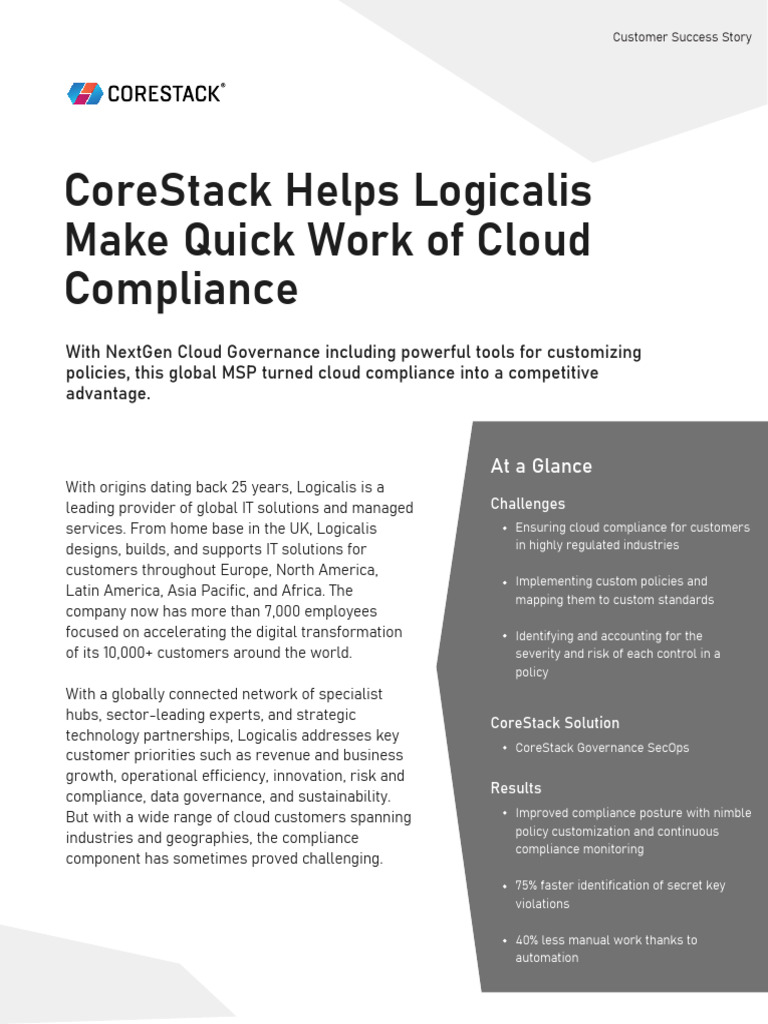 Cloud Compliance Into Competitive Advantage by Logicalis 1704213336 | PDF | Regulatory ...