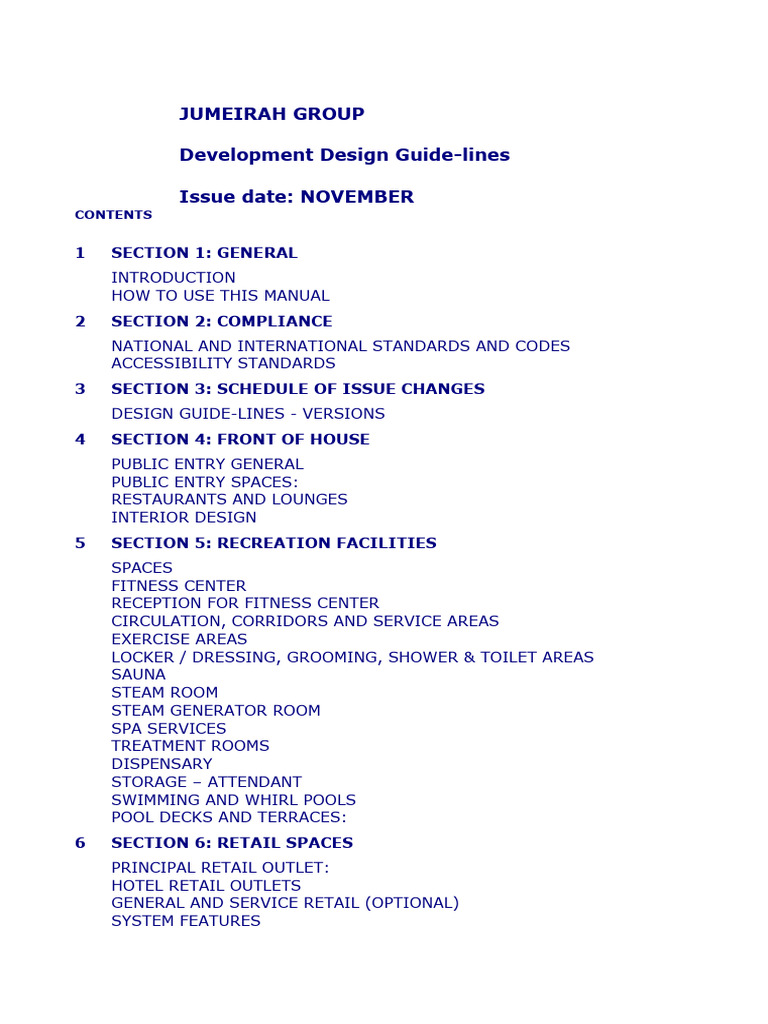 Resort Hotel Design Guide Line | PDF | Door | Public Toilet