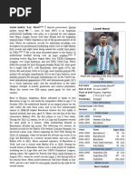 Messi Quiz: 50 Trivia Questions | PDF | Lionel Messi | Fc Barcelona