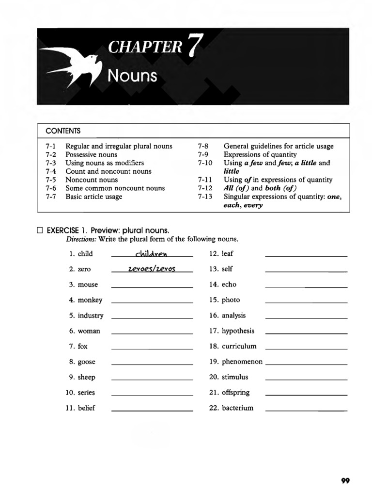 7 Nouns | PDF