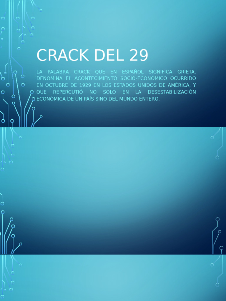 Impacto del Crack del 29 en la economía global | PDF