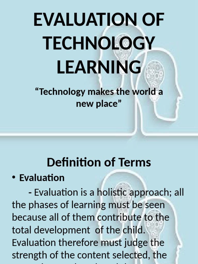 Evaluating 21st Century Technology Learning | PDF | Evaluation ...
