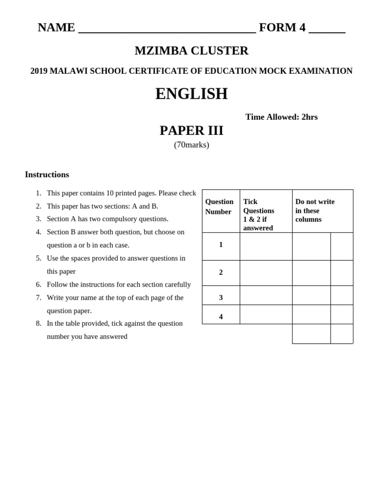 English_-_Mzimba_Cluster_Paper_III | PDF
