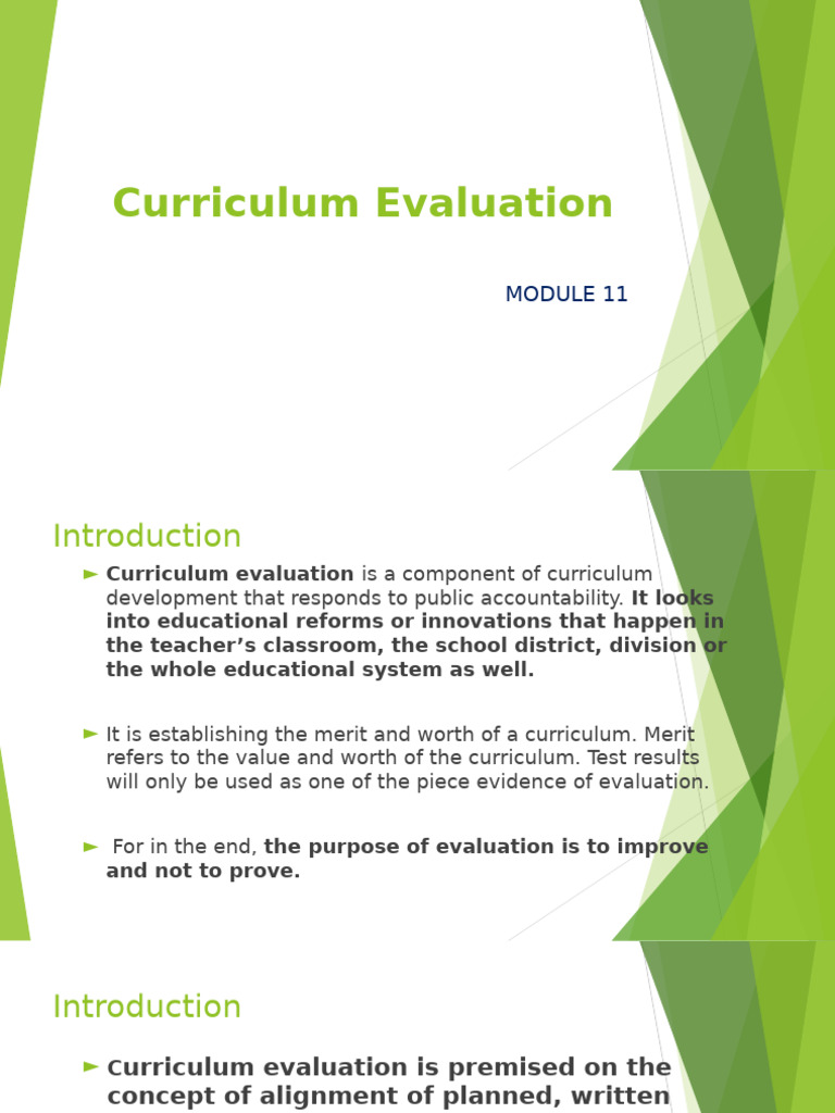Curriculum Evaluation: Models and Processes | PDF | Curriculum | Evaluation