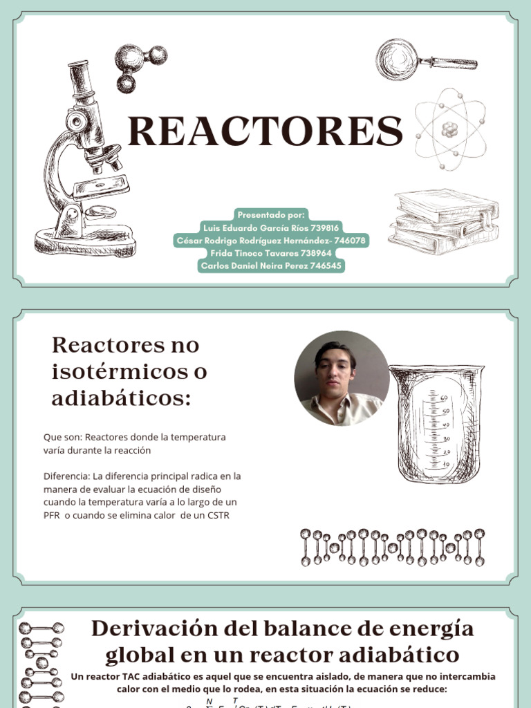 Reactores | PDF | Reactor Quimico | Calor