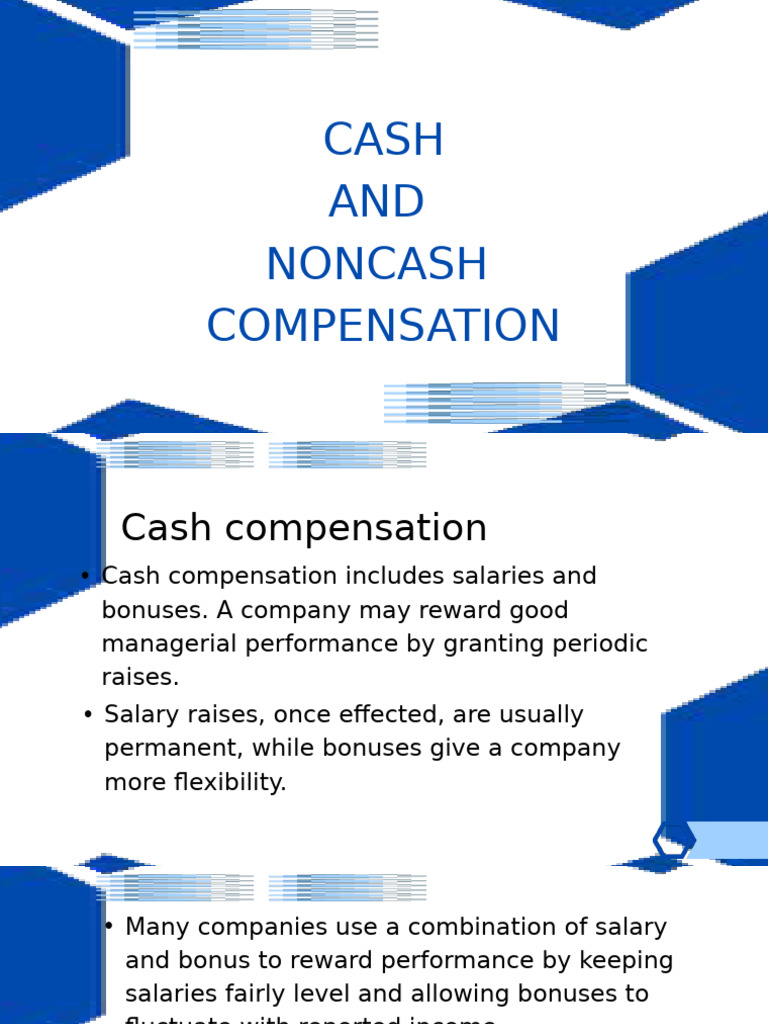 Group 11 Cash and Noncash | PDF