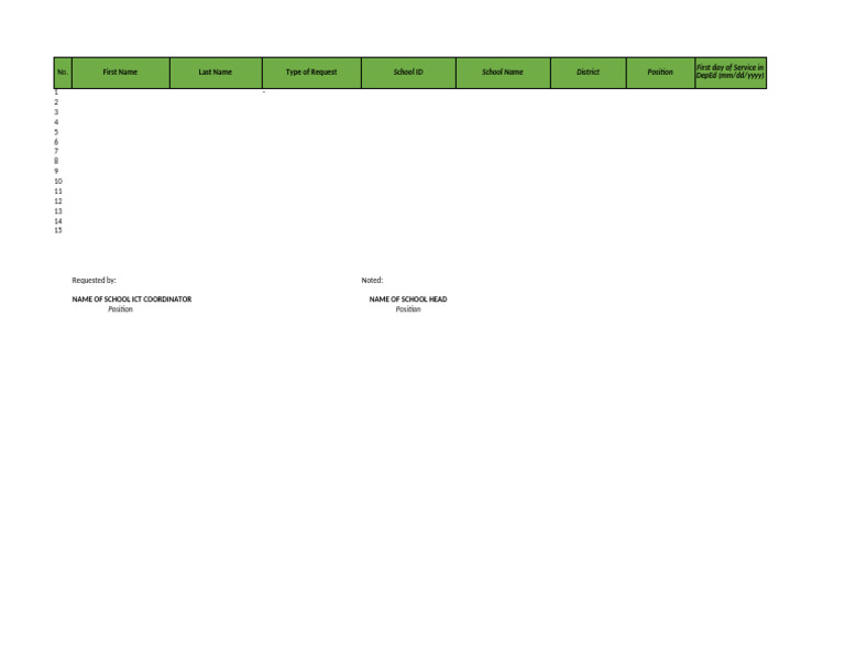 New DepEd Email Request FORM | PDF