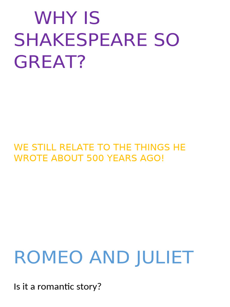 Intro Romeo and Juliet | PDF