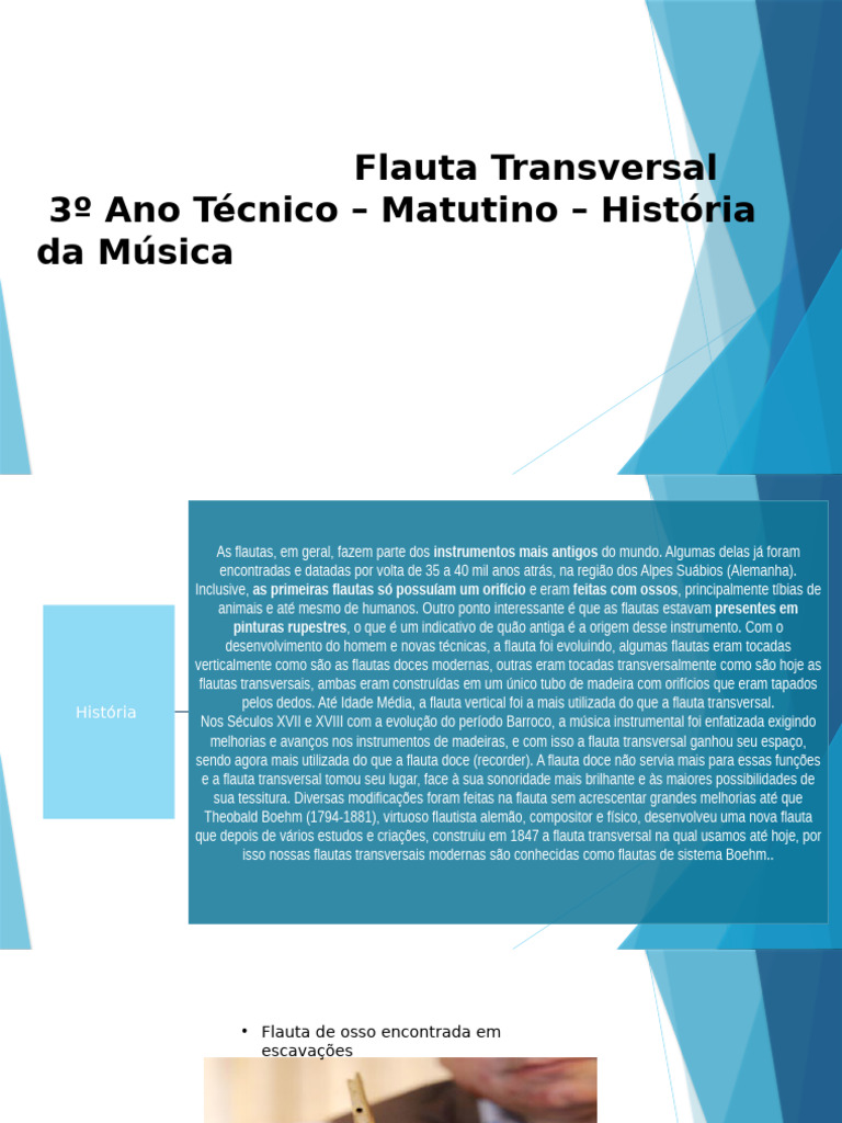Flauta Transversal Seminário | PDF | Flauta | Instrumentos de sopro de ...