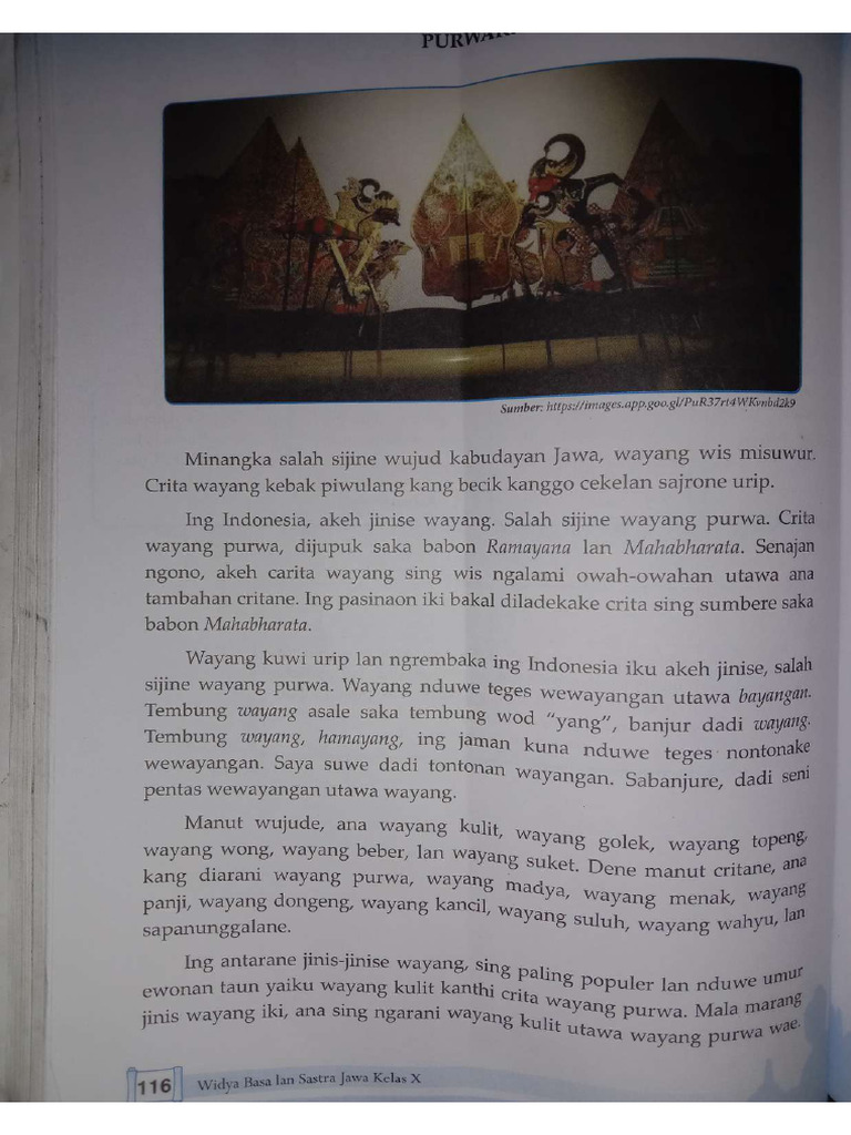 Materi Wayang Widya Basa | PDF