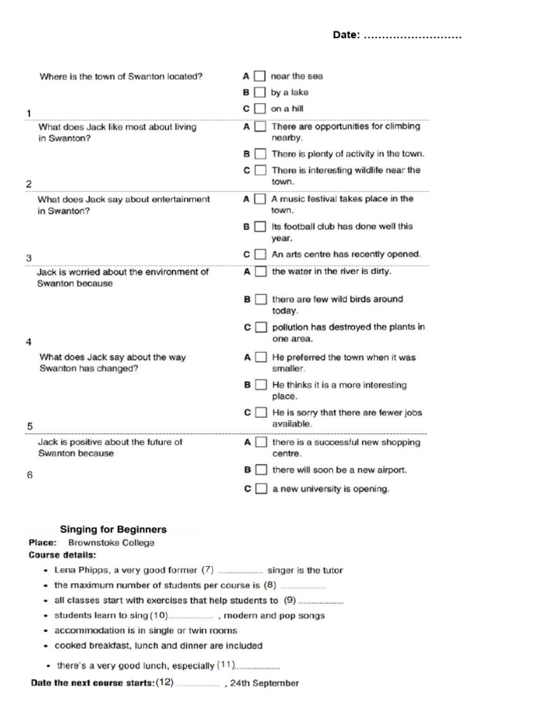 22A - PROGRESS TEST 11-Edited | PDF | Linguistic Morphology | Syntax