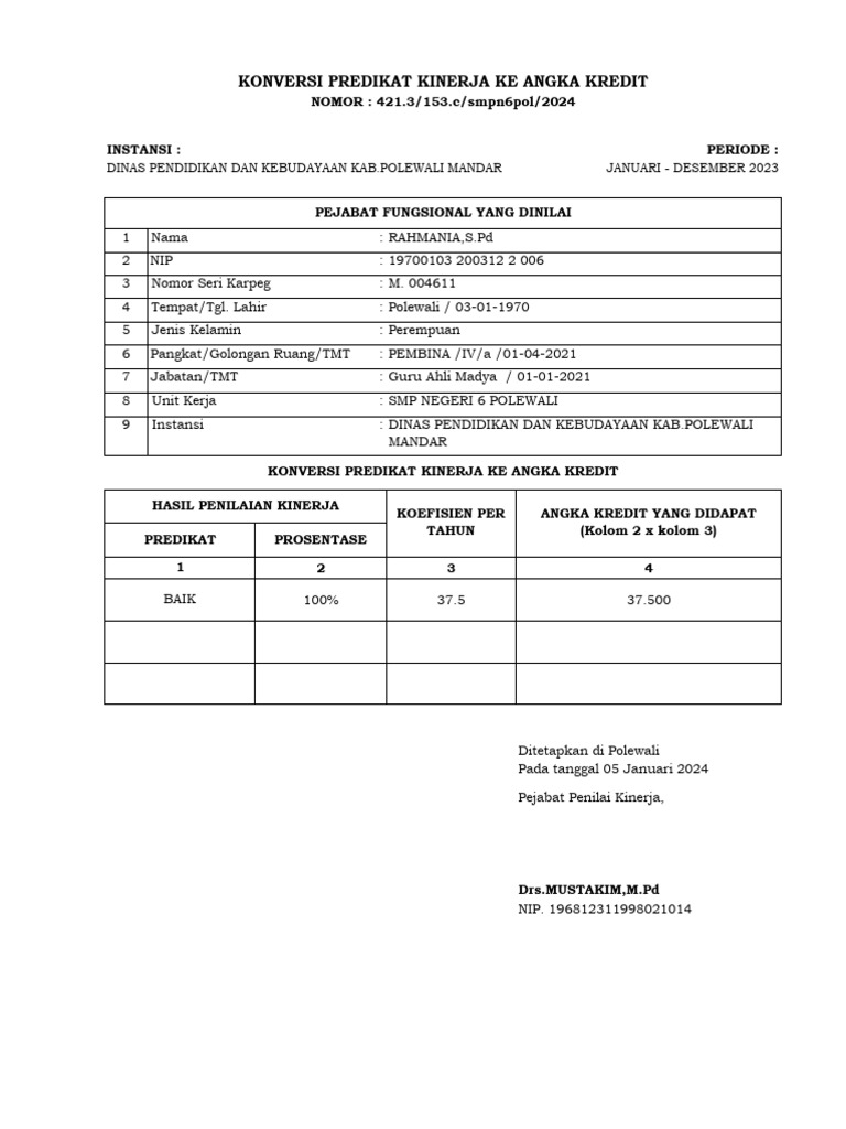 Pak Konversi Rahmania | PDF