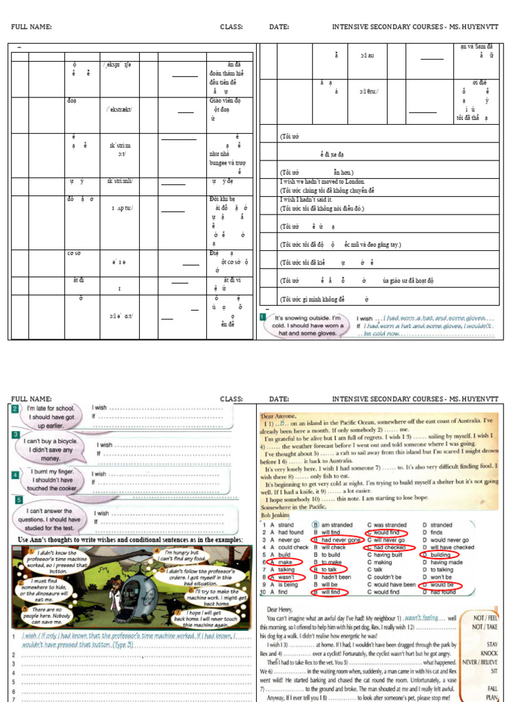 22a - Sat - L101 - Further Practice U35 - P3 - Key For Students | PDF